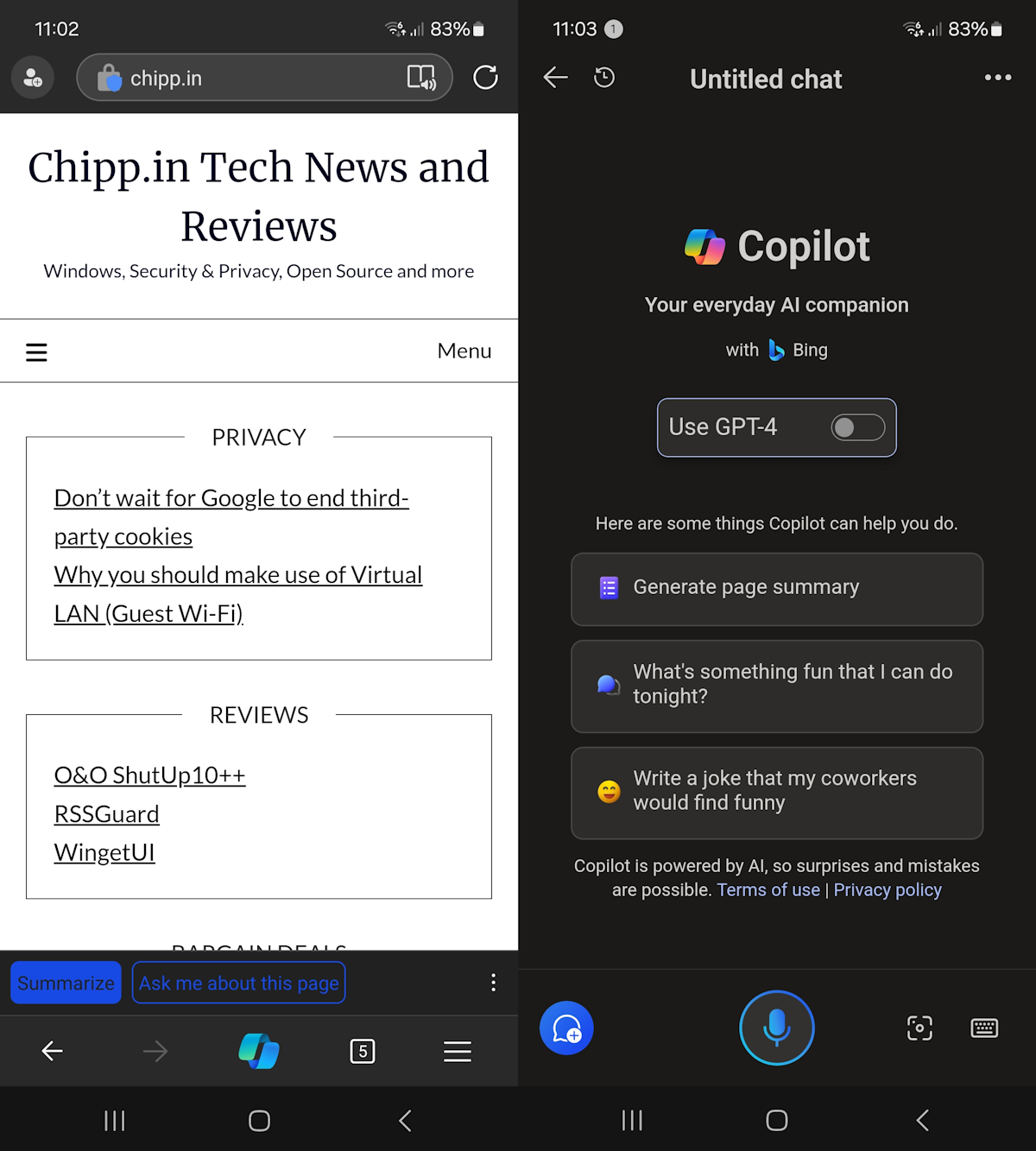 Microsoft Edge For Android S New Copilot Toolbar Chipp In Tech News