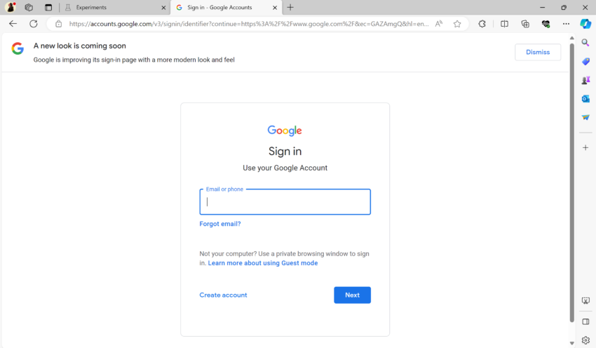 A new look is coming soon: Google informs about new sign-in page ...
