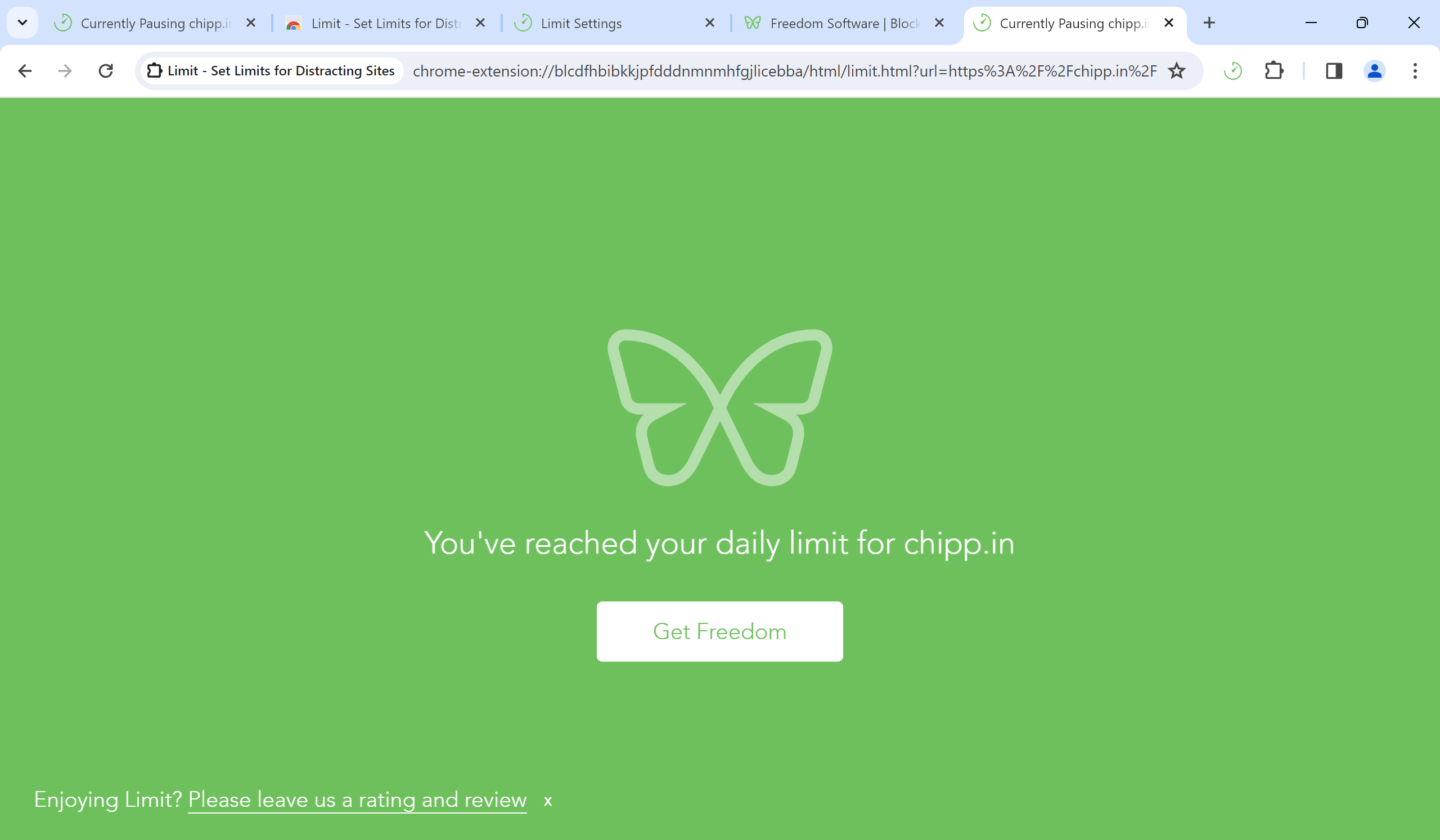 Limit: Set daily Time Limits for distracting websites in Chrome - Chipp ...