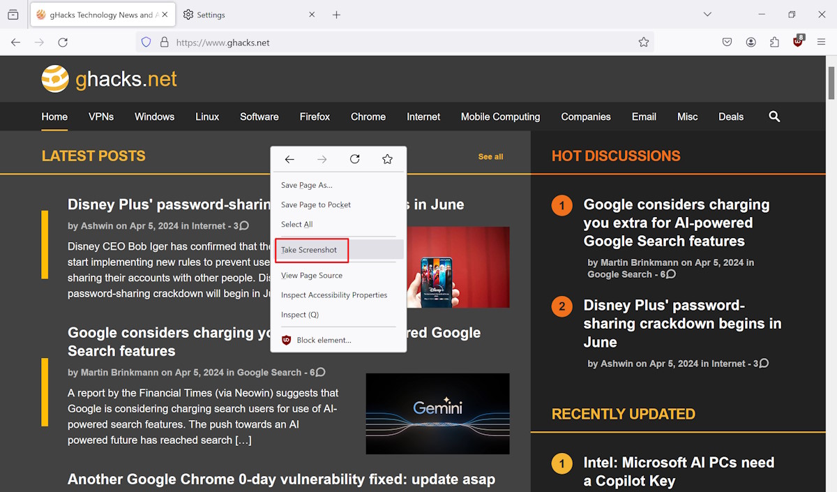 How to create screenshots of a full webpage - Chipp.in Tech News and ...