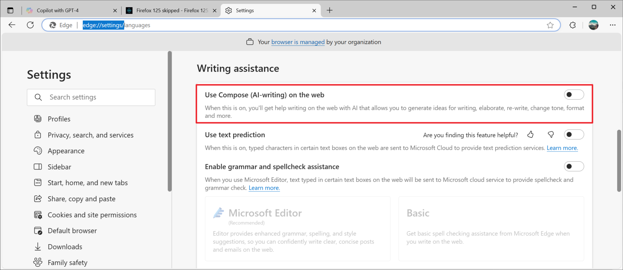 How To Disable Rewrite With Copilot In Microsoft Edge Tech