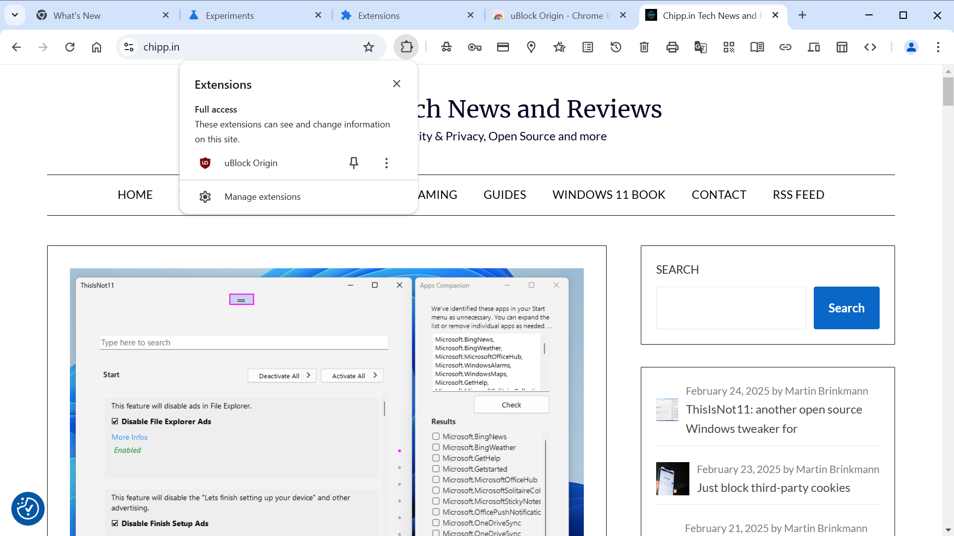 More Chrome users are getting "this extension was turned off ...