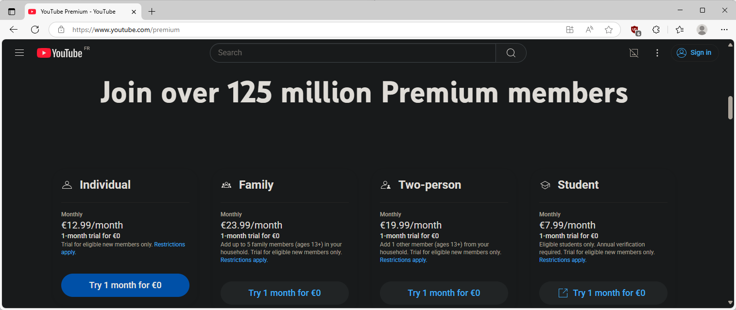 YouTube Premium Duo: YouTube for two launches in select regions - Chipp ...